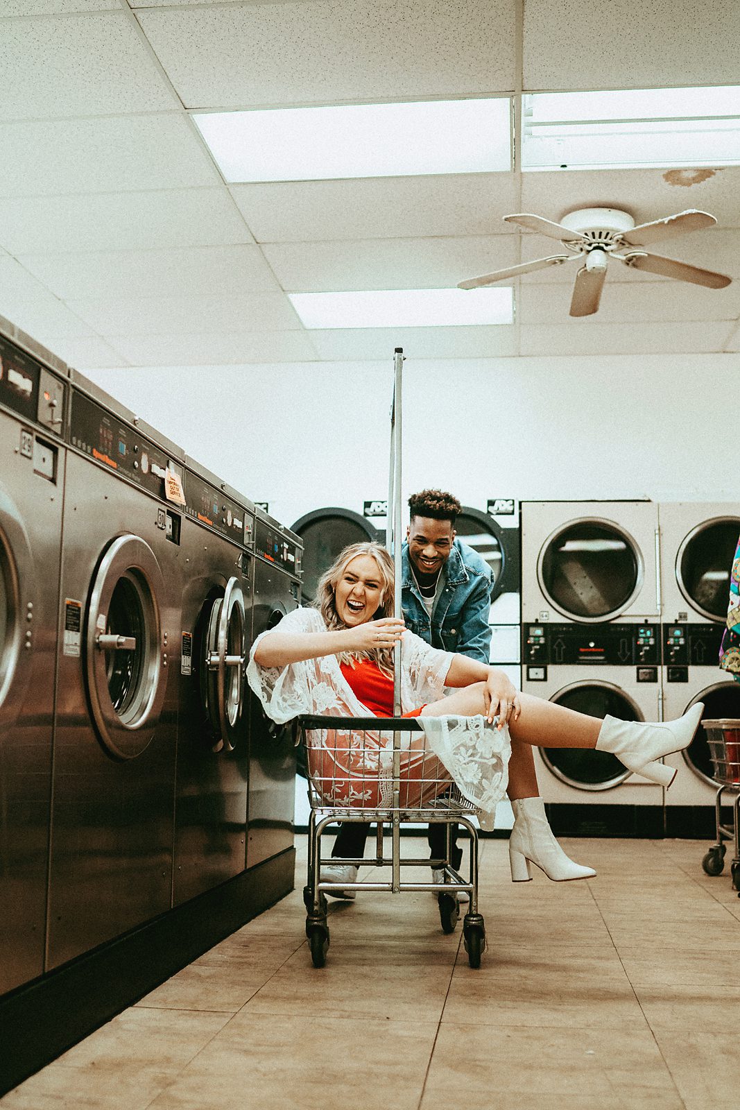 Couple's Laundromat Session | Jen Jacobowitz Photography